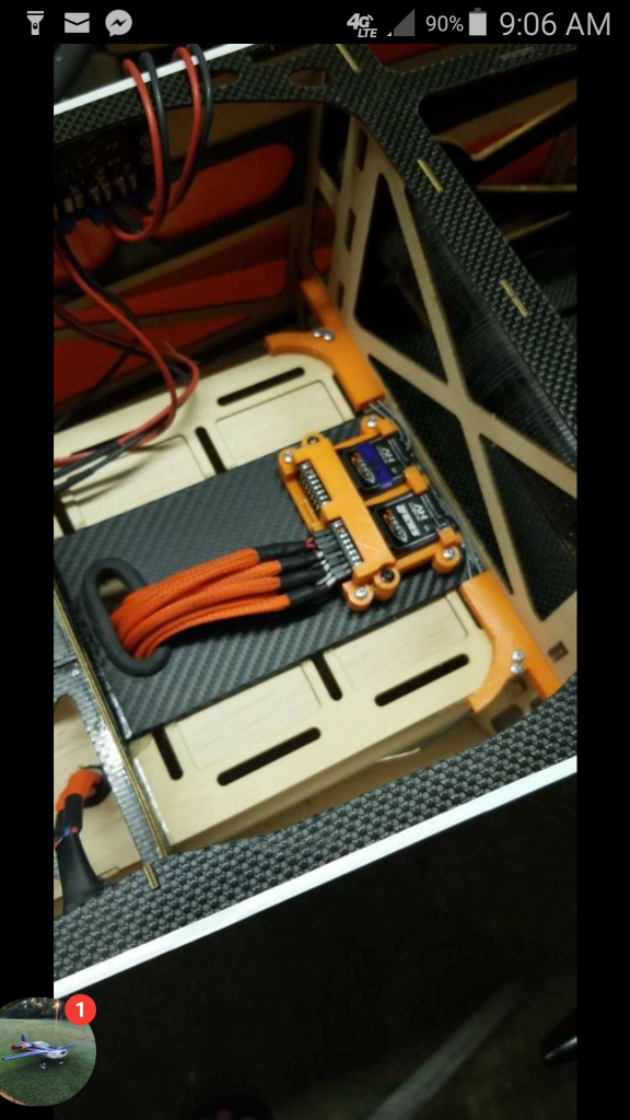 Futaba receiver holder